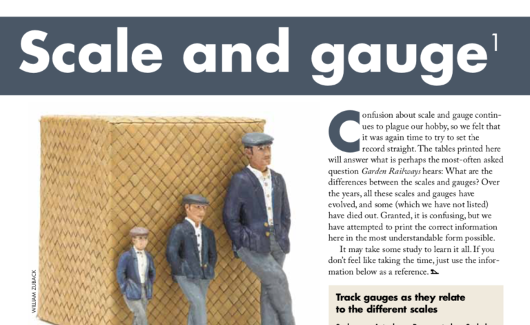 Large-scale basics: Download our scale and gauge chart | Garden ...