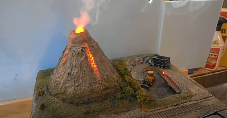 Video: Volcanoes DO belong on layouts | ModelRailroader.com