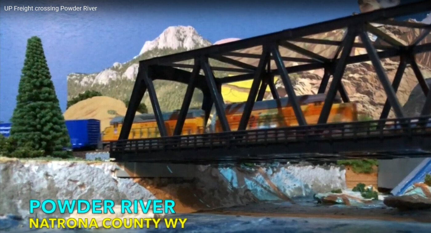 Union Pacific freight train crossing Powder River | ModelRailroader.com