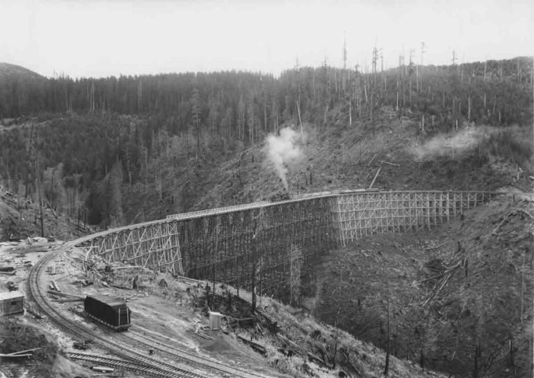 Washington state logging trestle | Classic Trains Magazine