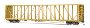 Atlas HO scale 73-foot center-beam bulkhead flatcar | ModelRailroader.com