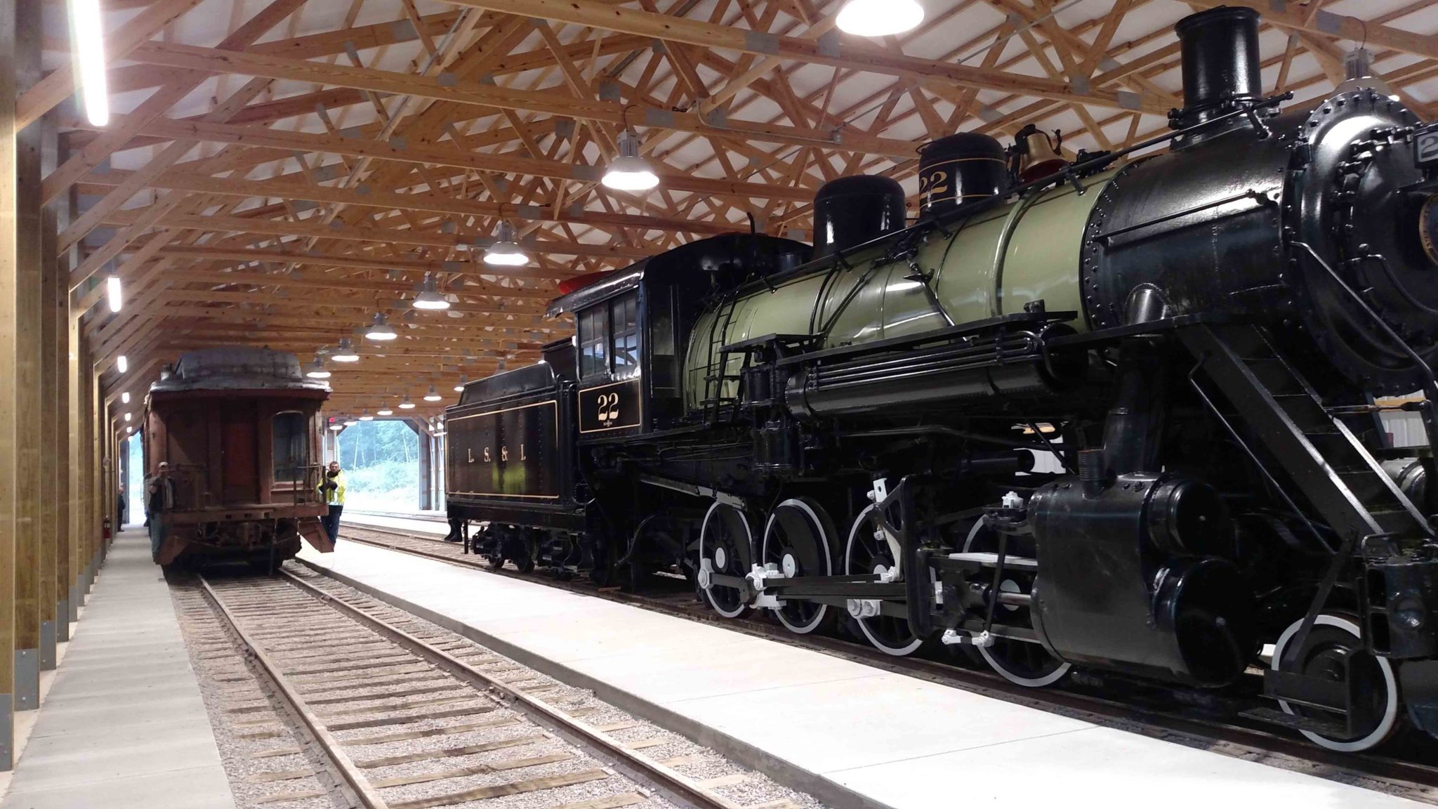 New building at Mid-Continent to house restored LS&I Consolidation No ...