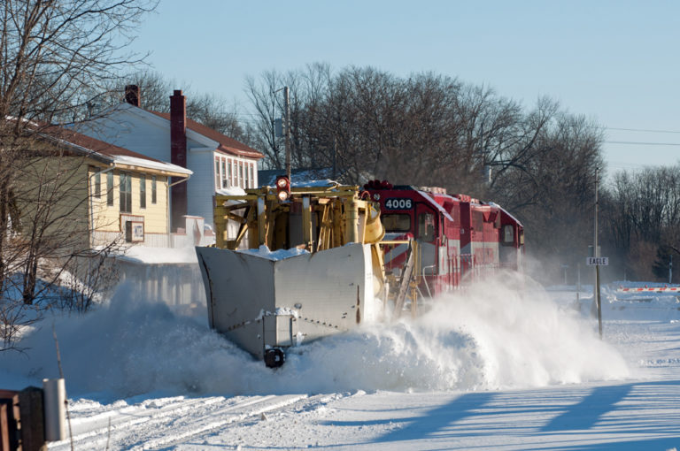Plow train coming through | Trains Magazine