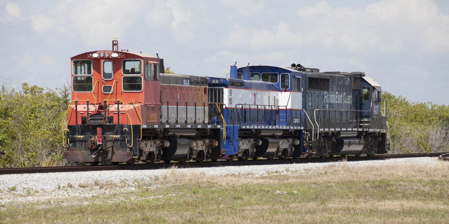NASA locomotives depart Kennedy Space Center | Trains Magazine