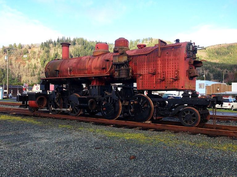 Reassembled 2-4-4-2 ‘Skookum’ again upright after nearly 60 years ...