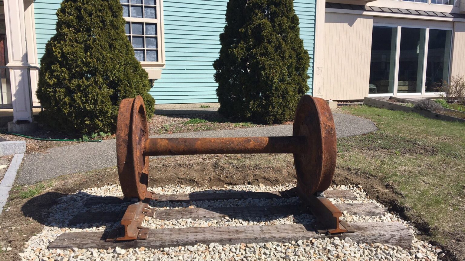 Piece of sunken B&M steam locomotive put on display | Trains Magazine