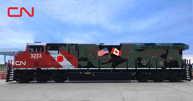 Canadian National releases images of veterans tribute locomotives - Trains