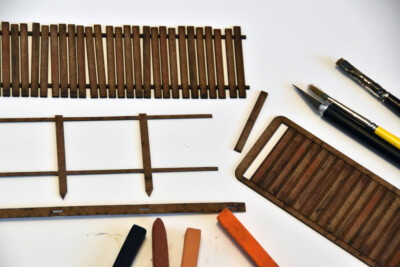 O scale wood fence kit by TW Trainworx - Trains
