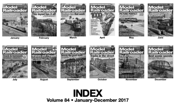 Model Railroader magazine index for 2017 - Trains