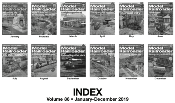 Model Railroader magazine index for 2019 - Trains