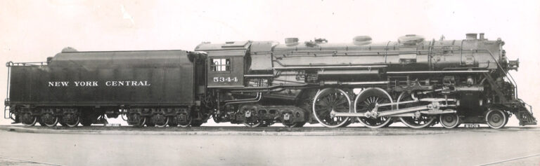 New York Central 4-6-4 "Hudson" No. 5344 in four photos - Trains