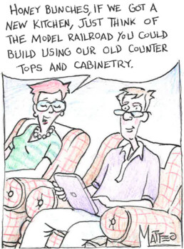 Model railroad humor: Cabinetry - Trains