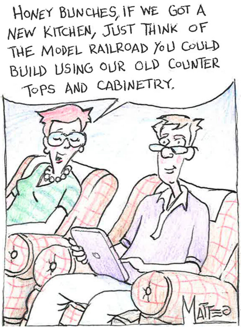 Model railroad humor: Cabinetry - Trains