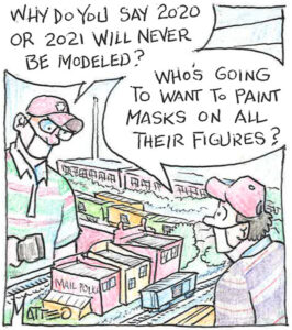 Model railroad humor: Masks - Trains