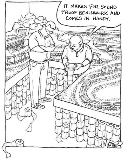 Model railroad humor: Soundproof - Trains