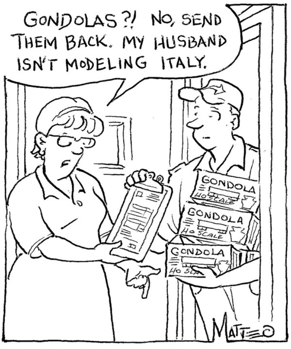 Model railroad humor: Italy - Trains