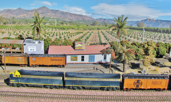 Icing at the citrus grove, waiting for the local freight, documenting ...
