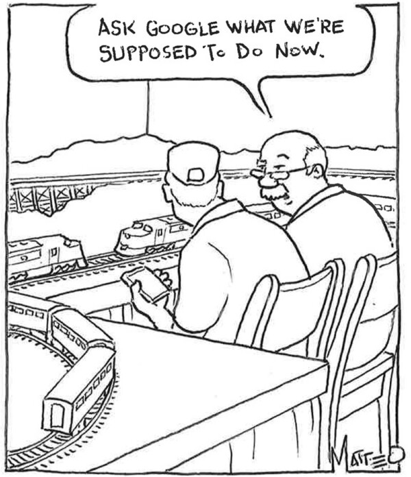 Model railroad humor: What now? - Trains