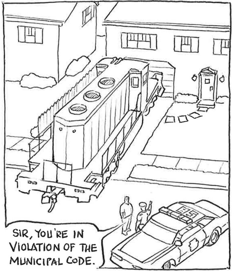 Model railroad humor: Violation - Trains