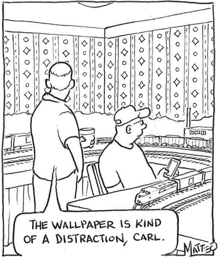 Model railroad humor: Wallpaper - Trains