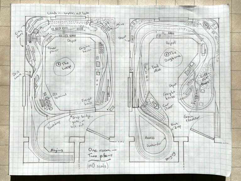 Sketching with Steve: Finding the best approach for a track plan - Trains