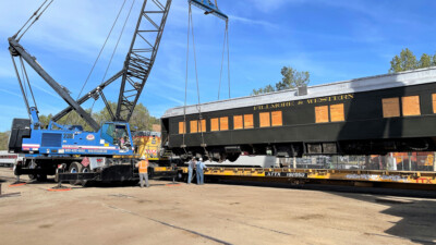 News photo: Former Fillmore & Western cars bound for Pennsylvania - Trains