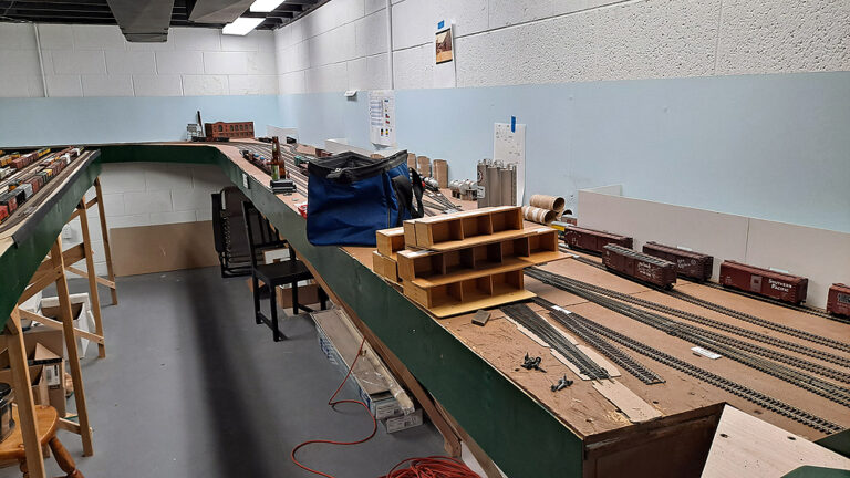 Packing up a model train layout - Trains