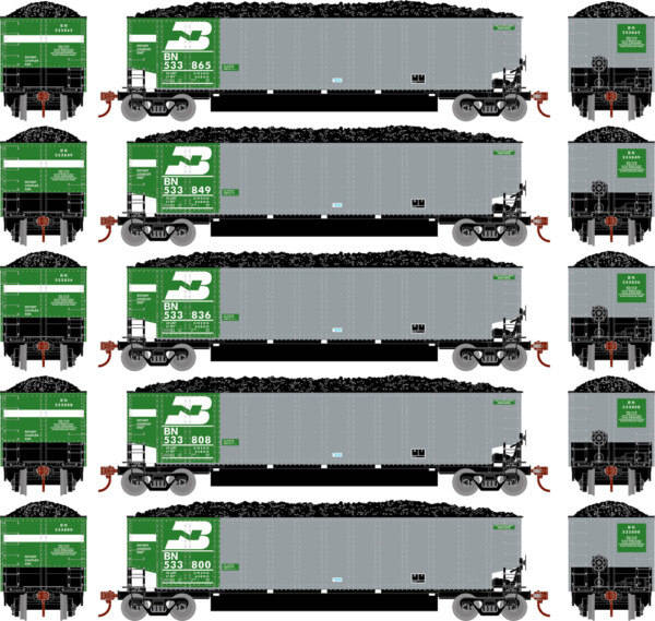 Athearn HO scale Johnstown America BethGon coal gondola - Trains