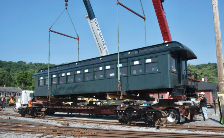 First new coach arrives at East Broad Top - Trains
