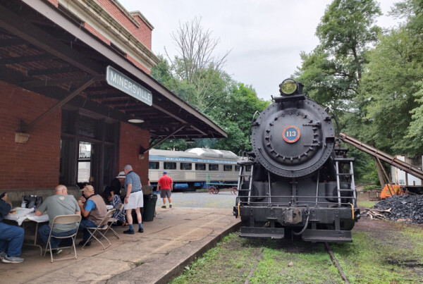 CNJ No. 113’s Saturday steam up greets visitors from Port Clinton - Trains