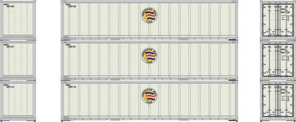 HO scale 40-foot smooth-side intermodal container from Athearn - Trains