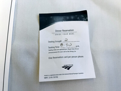 Amtrak Empire Builder dining - Trains