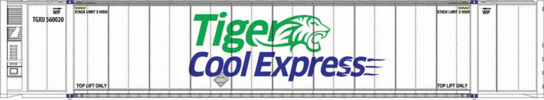 53-foot intermodal container with refrigeration unit from Walthers - Trains