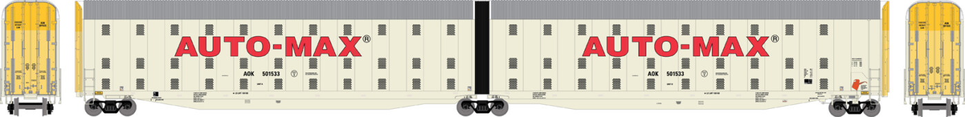 Gunderson Auto-Max articulated auto rack from Athearn - Trains
