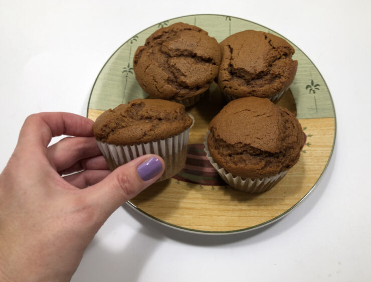 Hot Water Gingerbread Muffins - Trains