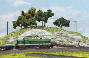 Modeling rocks on a budget - Trains