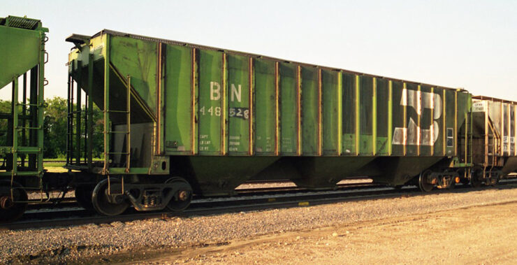 Eight Burlington Northern freight car one-offs - Trains