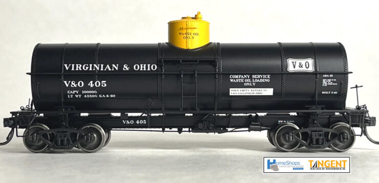 Virginian & Ohio HO scale tank car from Home Shops LLC - Trains