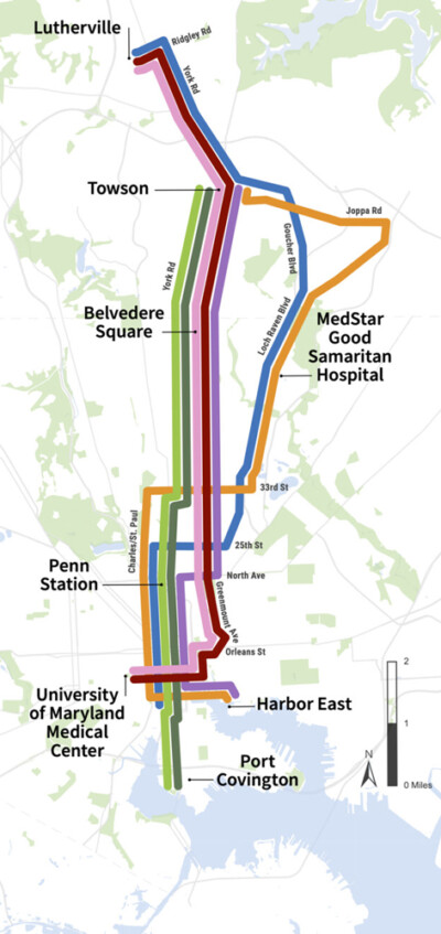 Baltimore area takes next step in assessing transit corridors - Trains