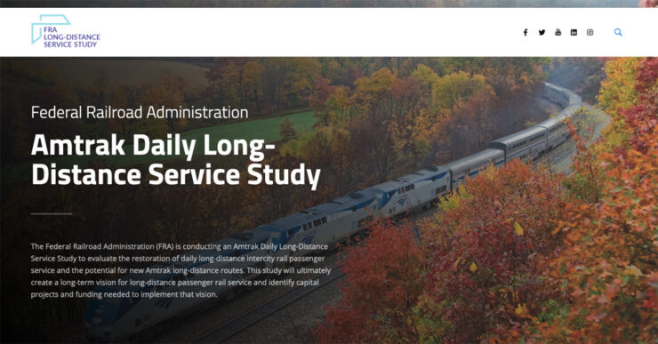 FRA launches passenger long-distance study site - Trains