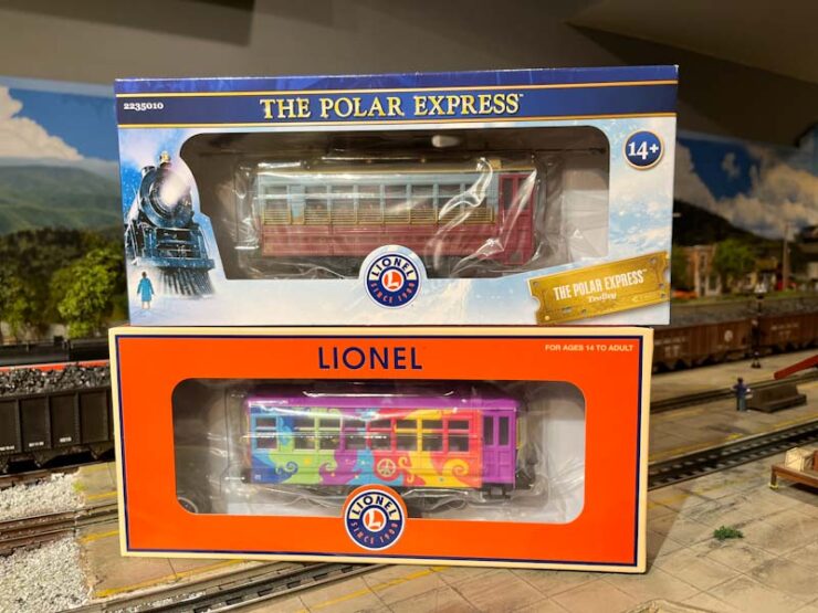 Hop aboard the Lionel Trippy and Polar Express trolleys - Trains