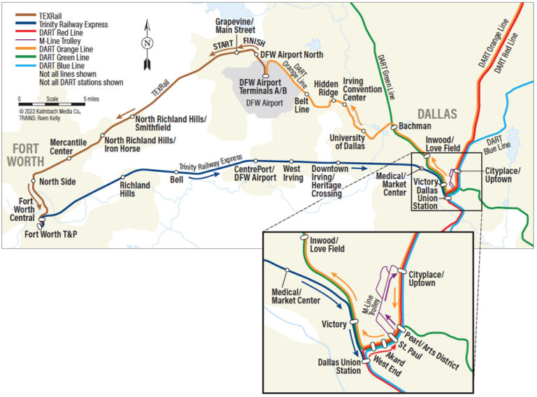 Circumnavigating the metroplex - Trains