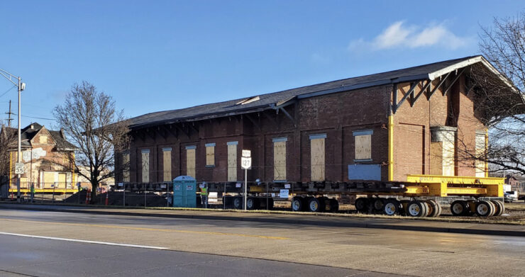 News photos: Hamilton, Ohio, station move completed - Trains