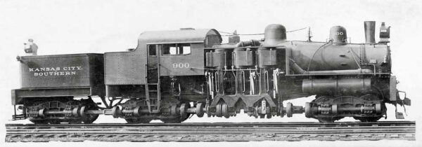 Kansas City Southern Shay locomotives - Trains