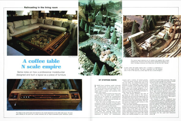 Model Train Décor using Coffee Table Layouts - Trains