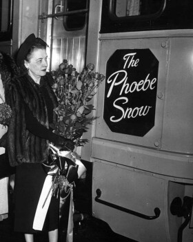 Phoebe Snow – passenger train advertising icon - Trains