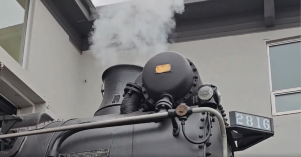 Canadian Pacific 4-6-4 No. 2816 undergoes stationary steam test - Trains