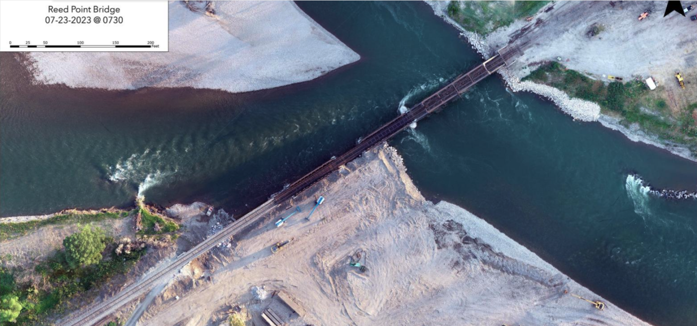 Rebuilt Montana Rail Link bridge over Yellowstone River opens to ...