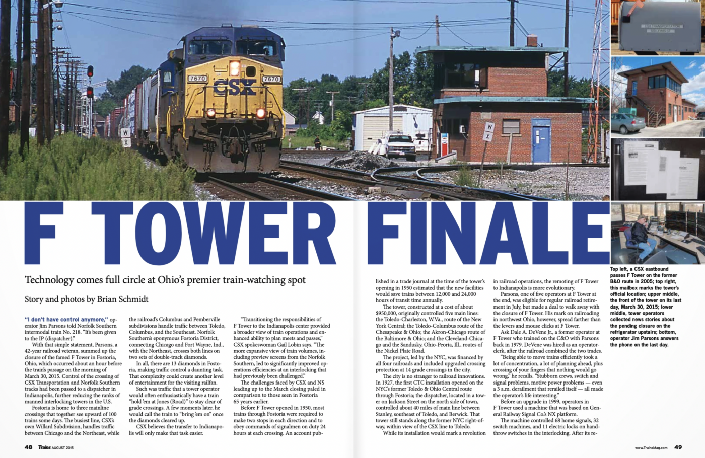 Beyond the byline with Brian M. Schmidt - Trains