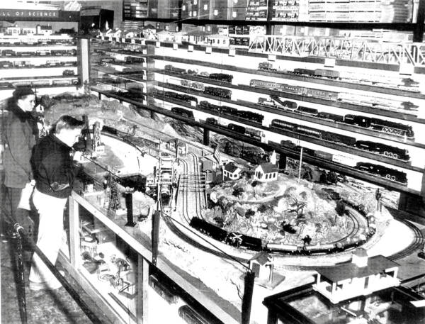 American Flyer store display photo from early 1950s - Trains